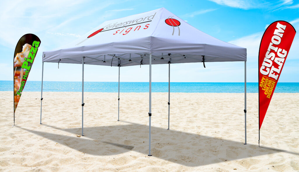 Canopy Tents & Beach Flags | Silversword Signs